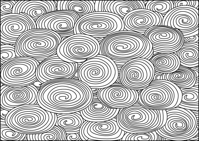 Curve Pattern Round Circle Black and White Pattern Design Creative ...