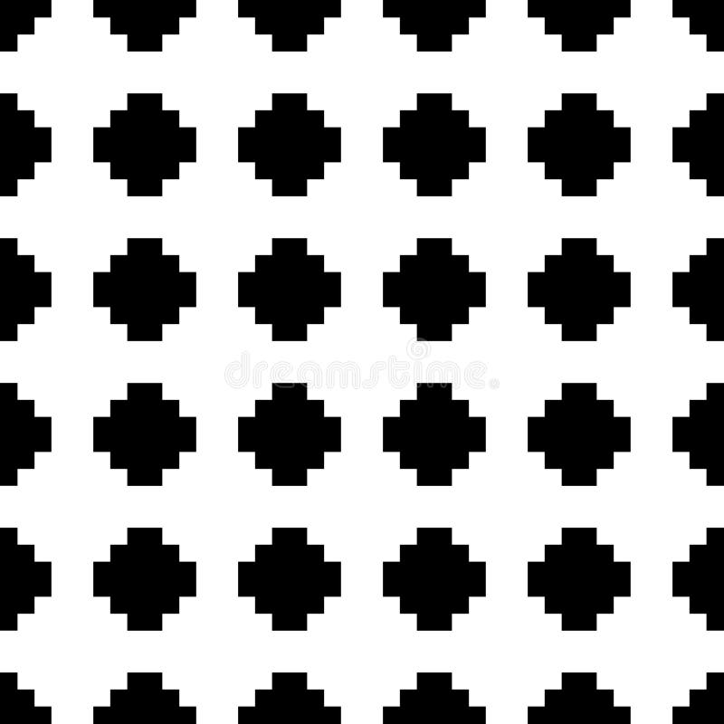 Silhouette Geometric Seamless Pattern Chakana Symbol Design Stock ...