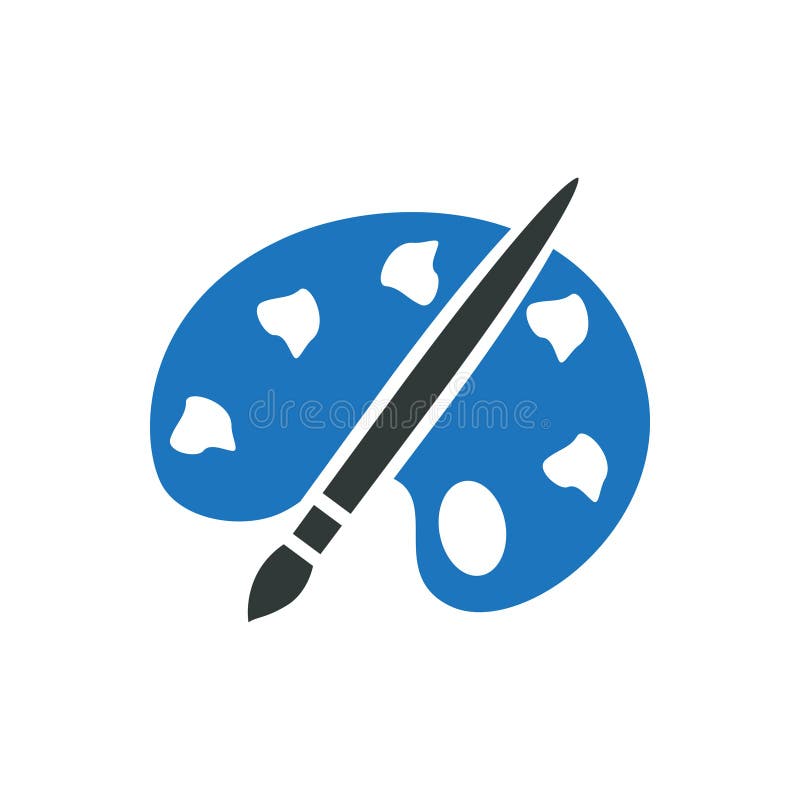 Drawing Palette icon stock vector. Illustration of drawing - 138462067
