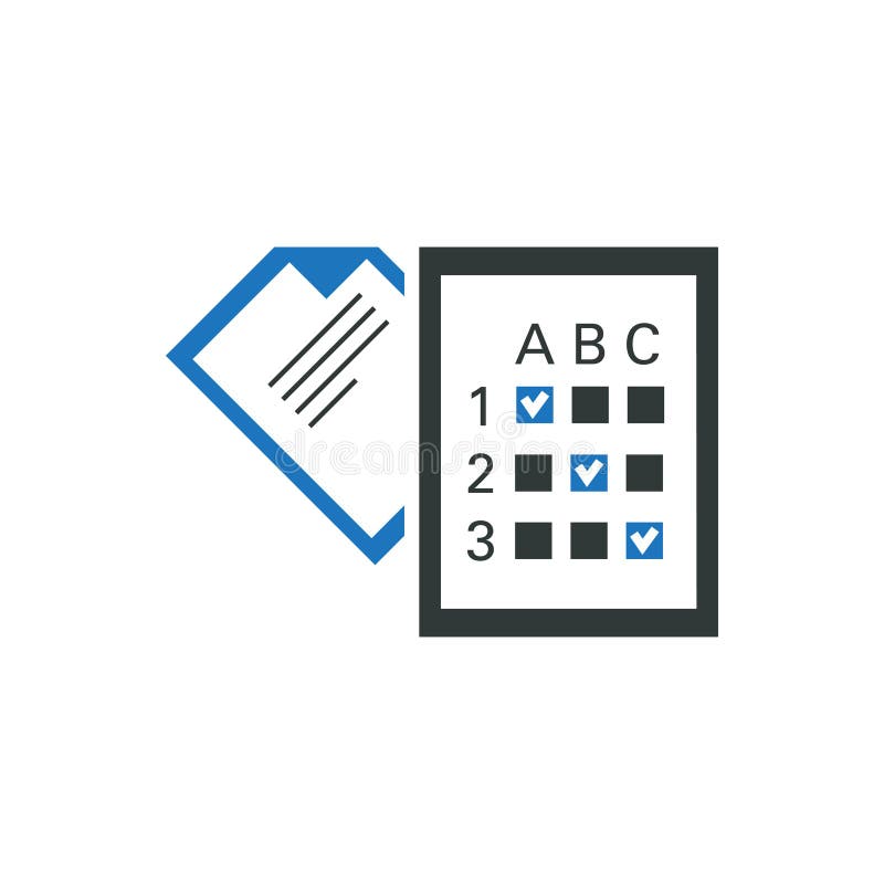 Multiple choice test stock vector. Illustration of alternative - 4646679