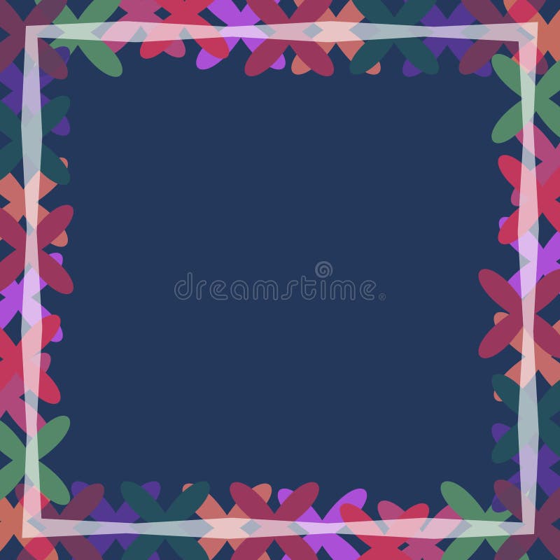 X Abstract Dark Blue (Square Frame Edge for Social Media) - Background ...
