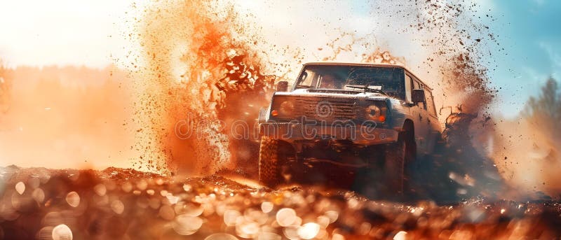 4x4 Adventure: Rugged Offroad Action. Concept Off-Roading, Adventure ...