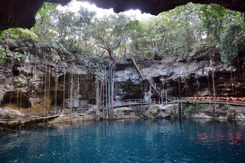 X-Canchecenote in Der Yucatan-Halbinsel, Mexiko Stockfoto - Bild von ...