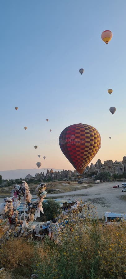 & X22;Cappadocia& X22; Flying Balloon Editorial Stock Image - Image of ...