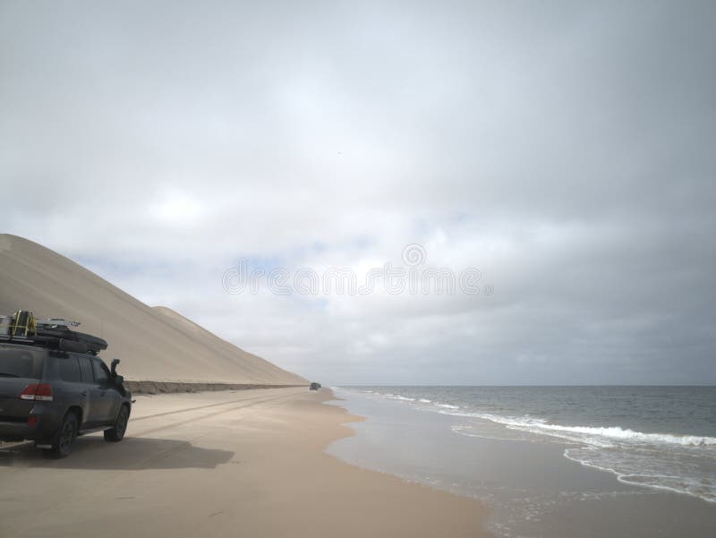 4x4 Cars Driving by the Beach Stock Image - Image of sand, adventure ...