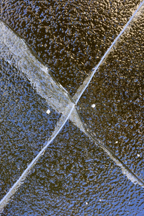 X crack in the ice stock photo. Image of close, lake - 16406120