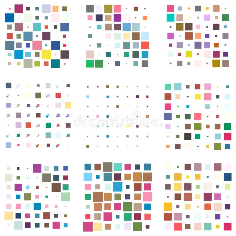 7x7 Cube, Square Geometric Arrangement. Square Illustration Stock ...