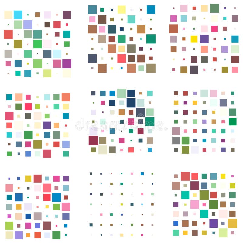 7x7 Cube, Square Geometric Arrangement. Square Illustration Stock ...