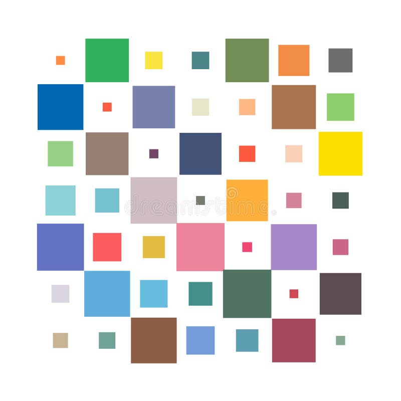 7x7 Cube, Square Geometric Arrangement. Square Illustration Stock ...