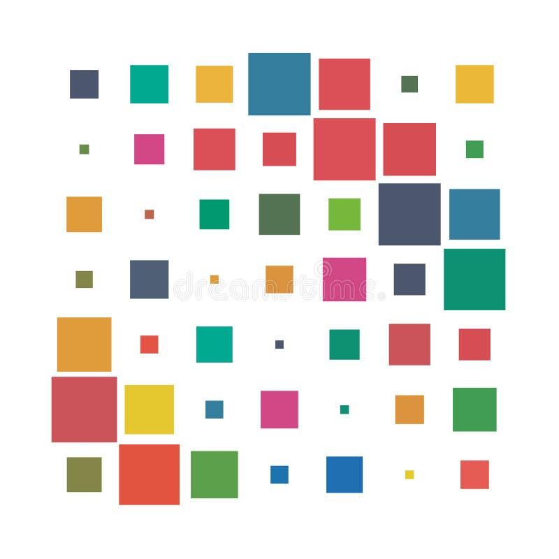 7x7 Cube, Square Geometric Arrangement. Square Illustration Stock ...