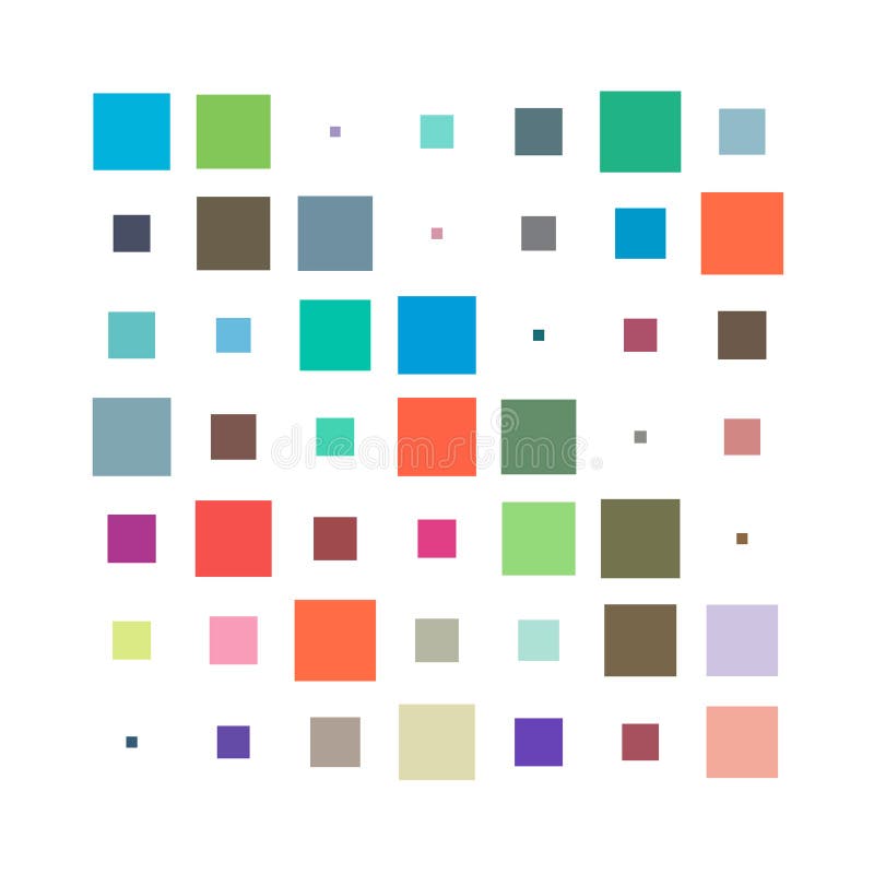 7x7 Cube, Square Geometric Arrangement. Square Illustration Stock ...