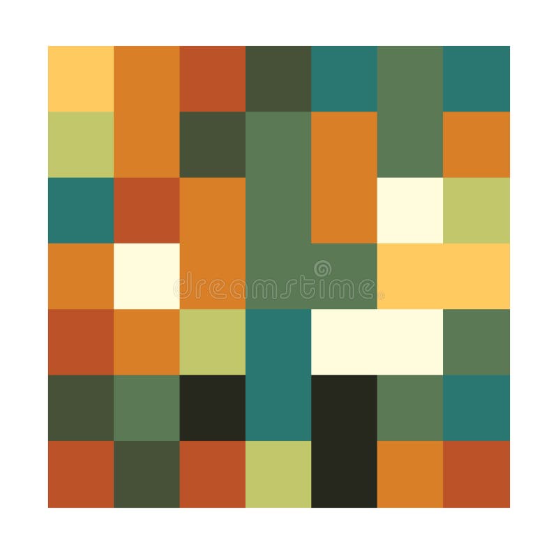 7x7 Cube, Square Geometric Arrangement. Square Illustration Stock ...