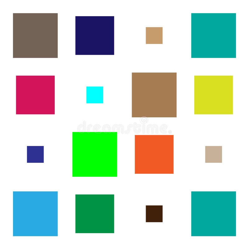 4x4 Cube, Square Geometric Arrangement. Square Illustration Stock ...