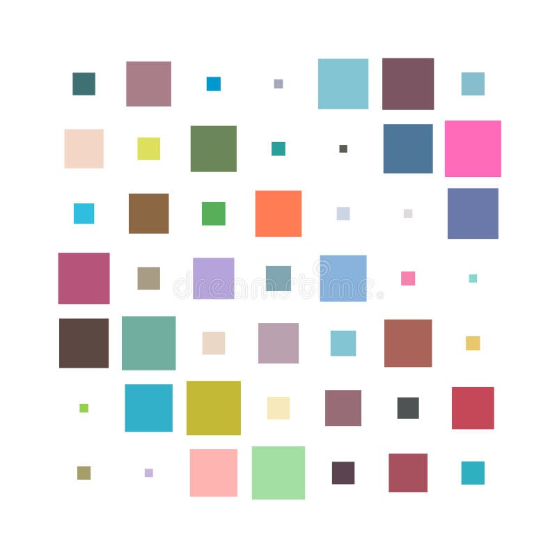 7x7 Cube, Square Geometric Arrangement. Square Illustration Stock ...