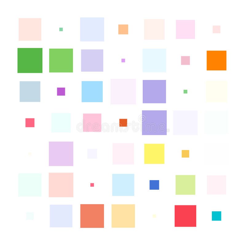 7x7 Cube, Square Geometric Arrangement. Square Illustration Stock ...