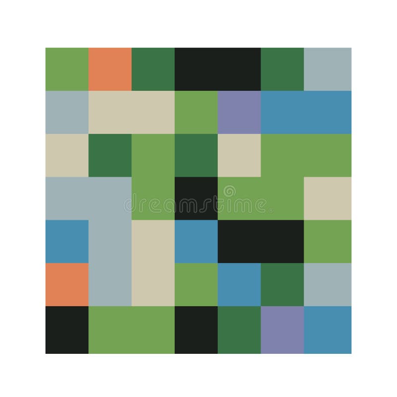 7x7 Cube, Square Geometric Arrangement. Square Illustration Stock ...