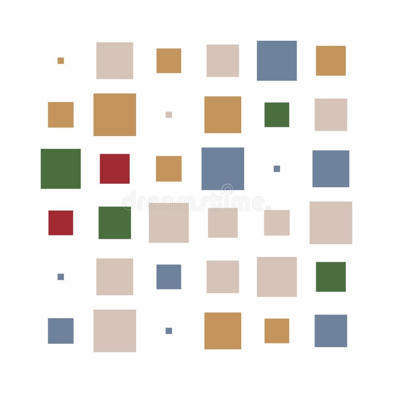 6x6 Cube, Square Geometric Arrangement. Square Illustration Stock ...