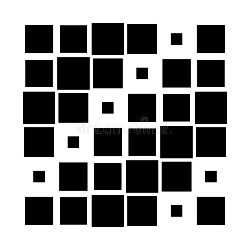 6x6 Cube, Square Geometric Arrangement. Square Illustration Stock ...