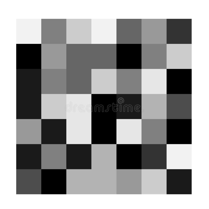 7x7 Cube, Square Geometric Arrangement. Square Illustration Stock ...