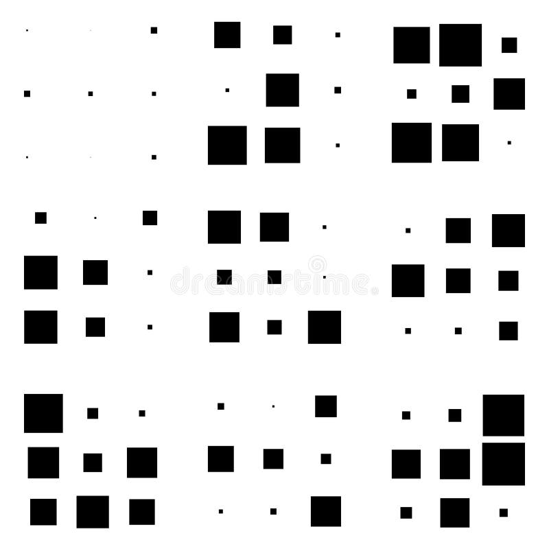 3x3 Cube, Square Geometric Arrangement. Square Illustration Stock ...