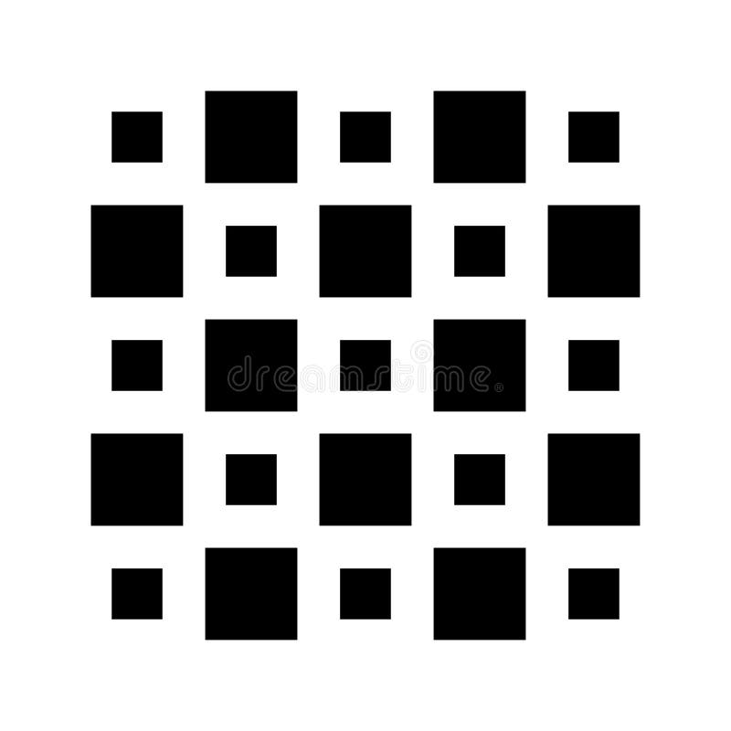 5x5 Cube, Square Geometric Arrangement. Square Illustration Stock ...