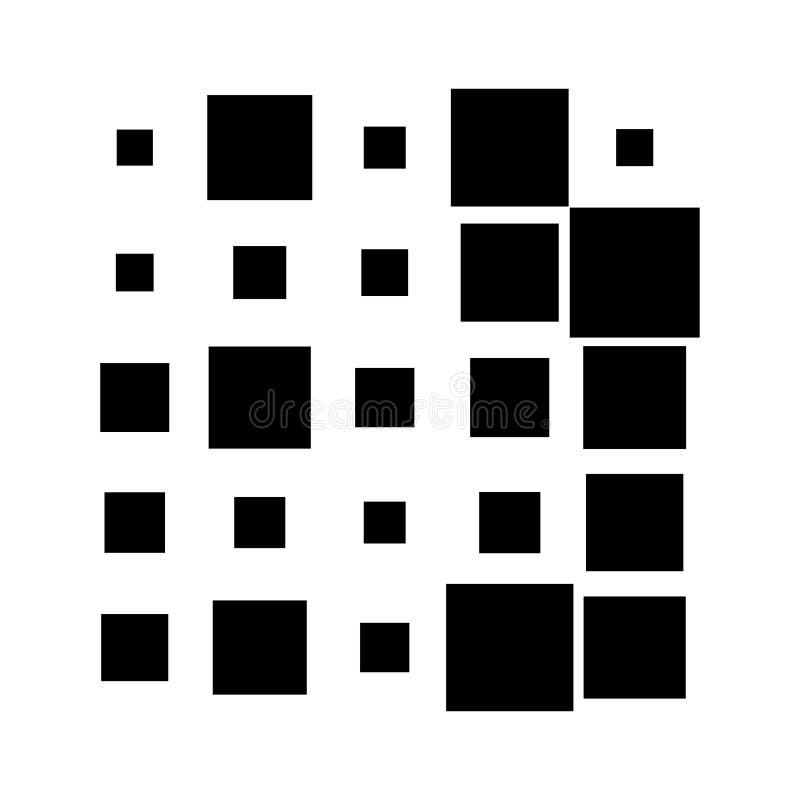 5x5 Cube, Square Geometric Arrangement. Square Illustration Stock ...