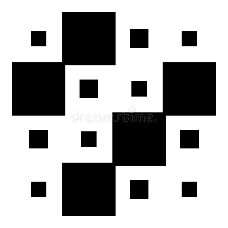 4x4 Cube, Square Geometric Arrangement. Square Illustration Stock ...