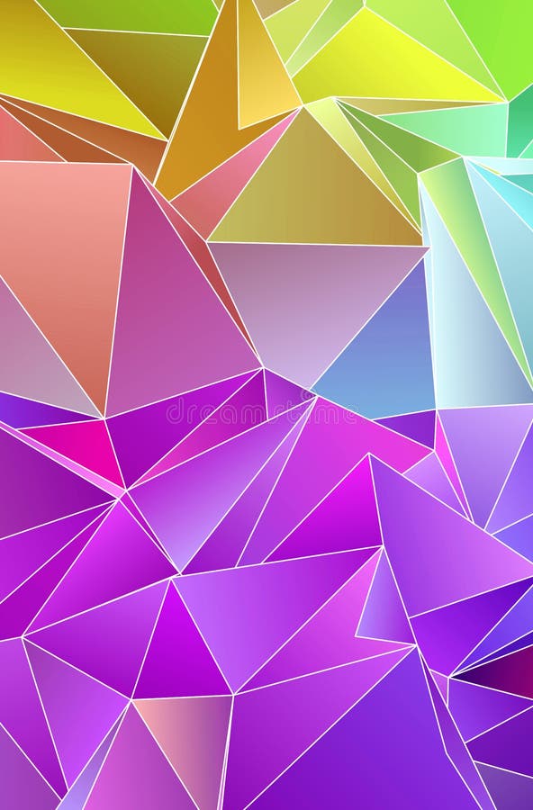 Triangles, Abstract Background. Design Wallpaper Stock Illustration ...