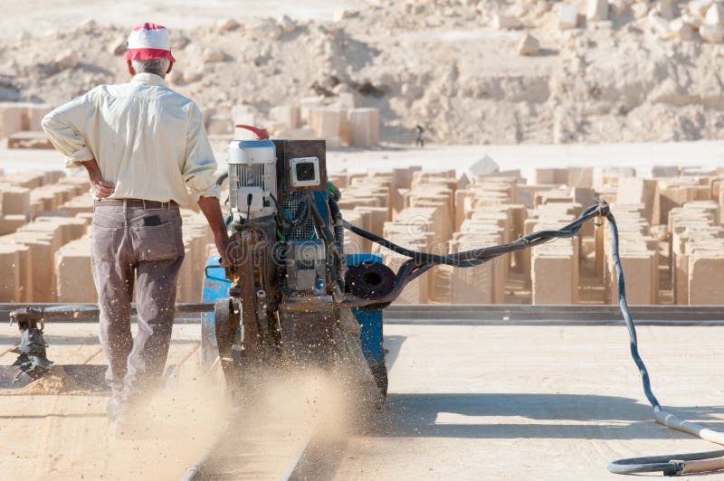 Quarry of Tufa blocks editorial photo. Image of limestone - 170777641