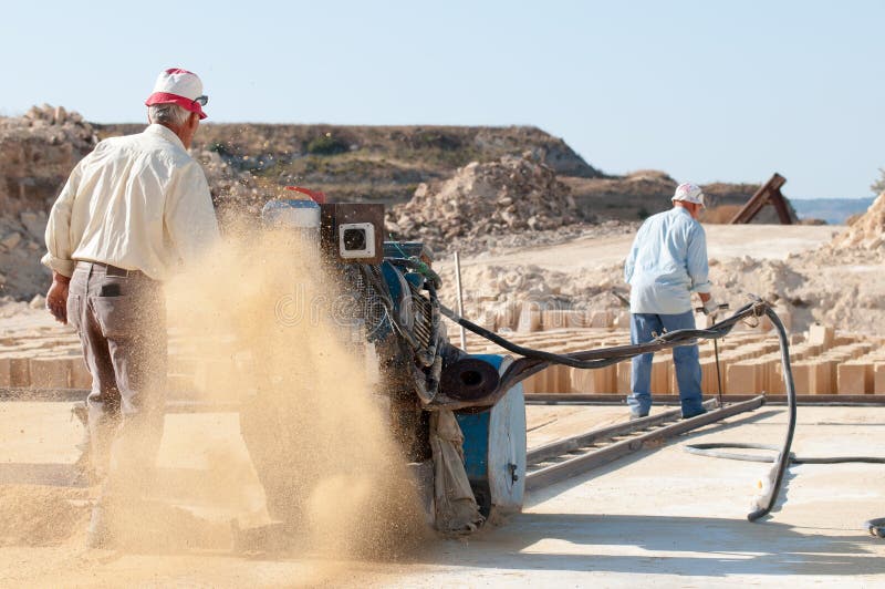 Quarry of Tufa blocks editorial image. Image of carve - 170777820