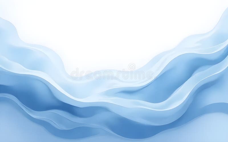 "Ethereal Blue Waves" Stock Illustration - Illustration of soft, fluid ...