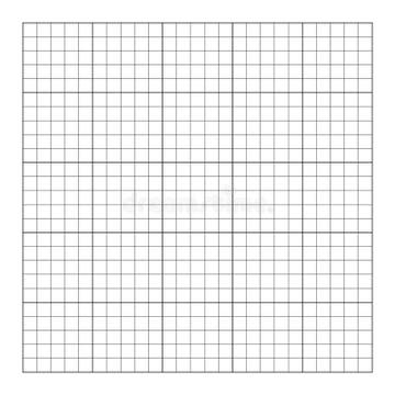 5x5 Five Empty Grid. Vector Template Square Cell Table. Graphic Puzzle ...