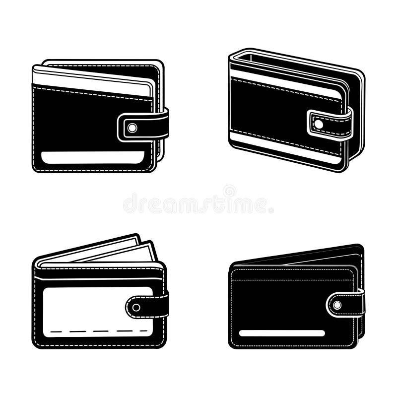 Realistic Leather Wallet Icon. Premium Vector Wallet with Bank Card ...