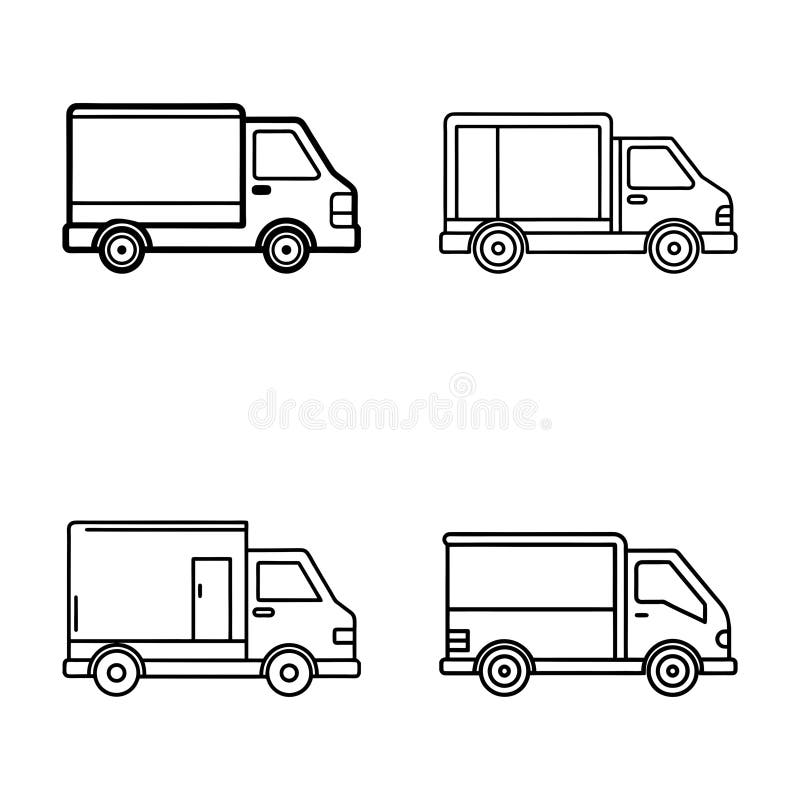 High-quality Delivery Truck Icon. Realistic Vector Truck Illustration ...