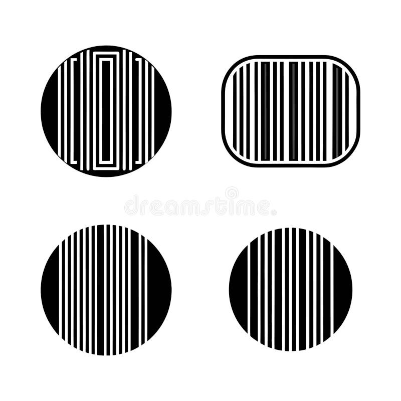 Sleek Barcode Icon. Futuristic Barcode Design. High-tech Barcode Symbol ...