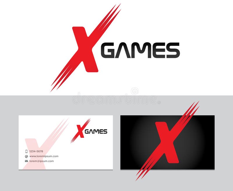 X games logo stock vector. Illustration of firm, mobile - 45162072