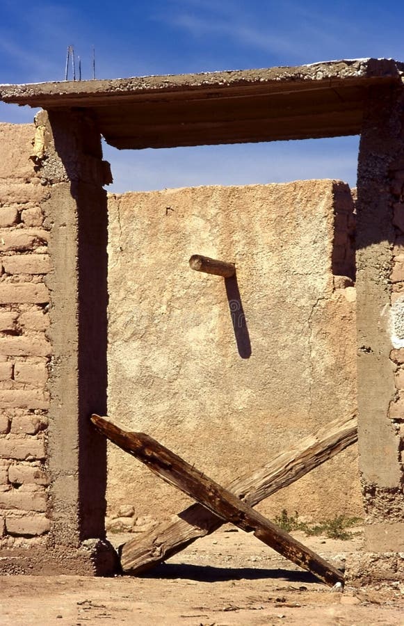 X gate stock image. Image of wood, entry, blue, prohibits - 1001