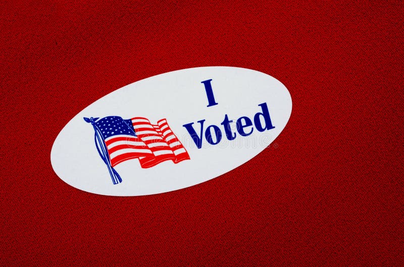 I Voted! stock image. Image of patroitism, polling, sign - 27546721