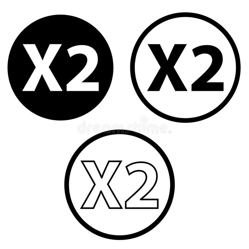 X2 Sign Stock Illustrations – 116 X2 Sign Stock Illustrations, Vectors ...
