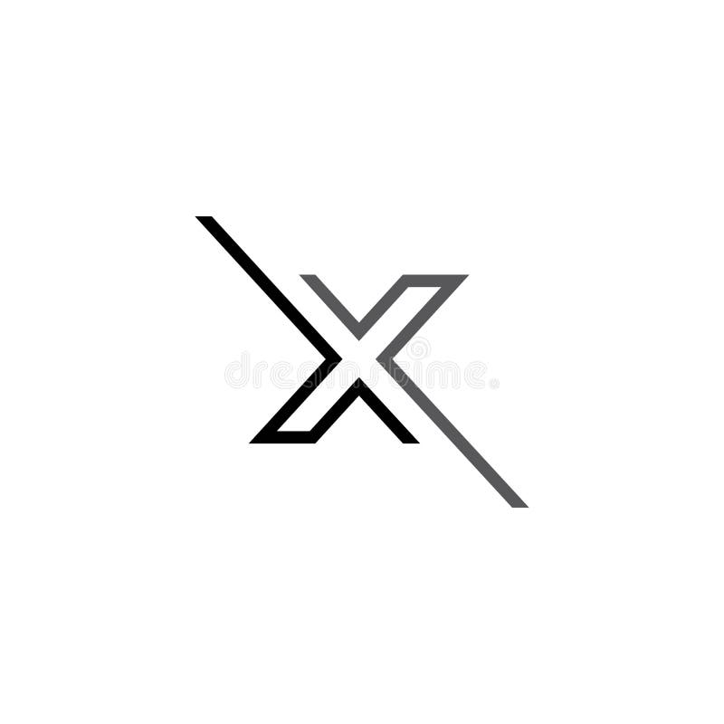 X Icon Vector Illustration Design Logo Stock Vector - Illustration of ...