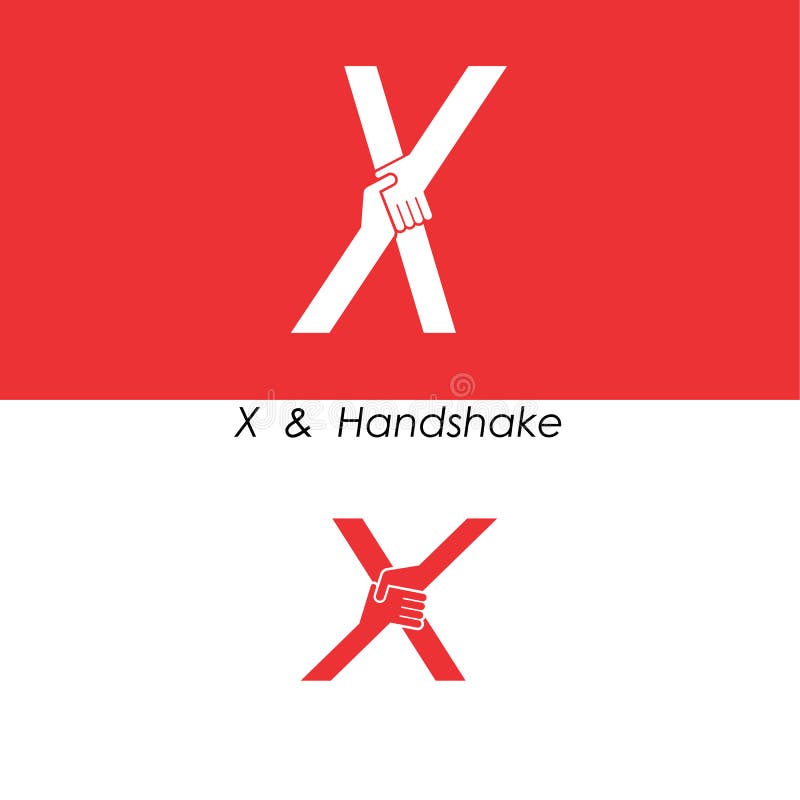 X - Letter Abstract Icon & Hands Logo Design Vector Template.Teamwork ...