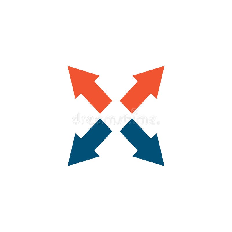 X Letter Arrow Icon Logo Vector Illustration Stock Vector ...