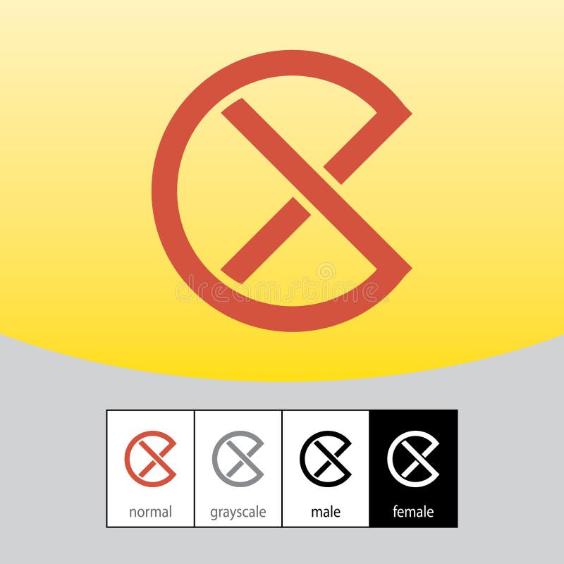 X Letter Logo. Red Color stock vector. Illustration of initial - 268981907