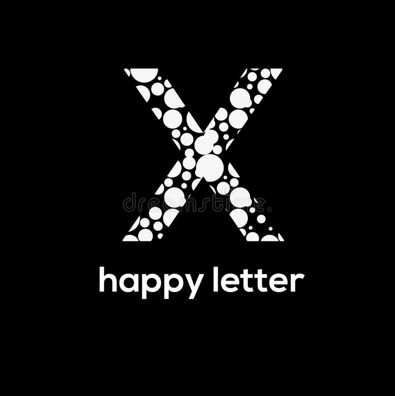 X Letter Water Bubbles Vector Logo Stock Vector - Illustration of style ...