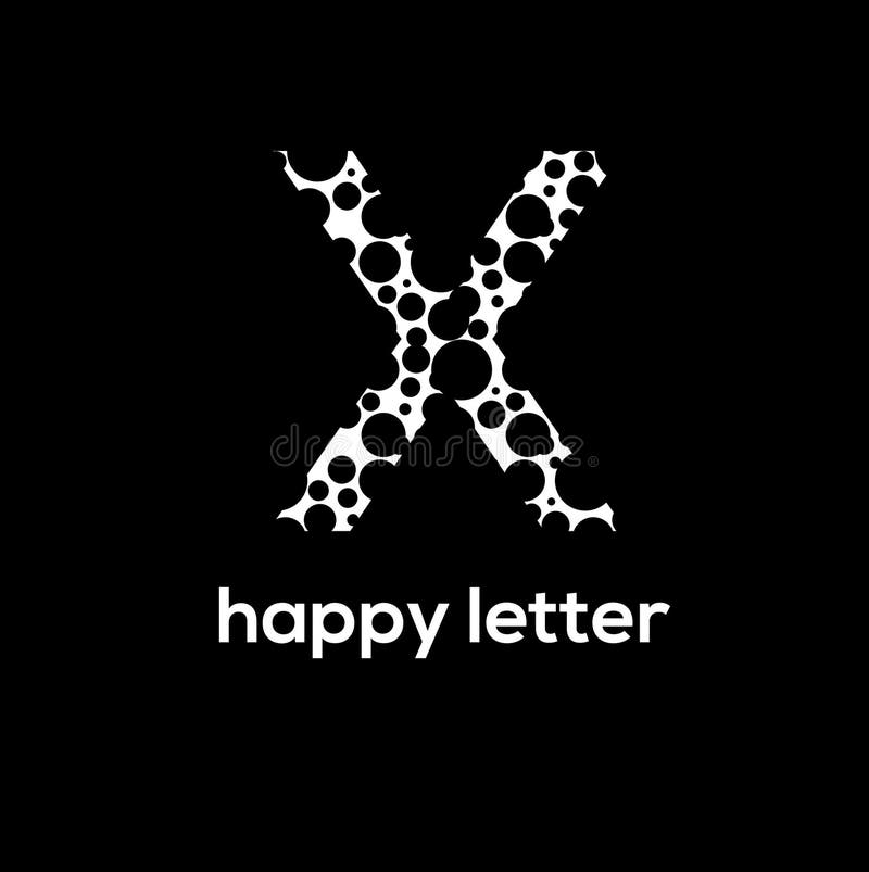 X Letter Water Bubbles Vector Logo Stock Vector - Illustration of icon ...