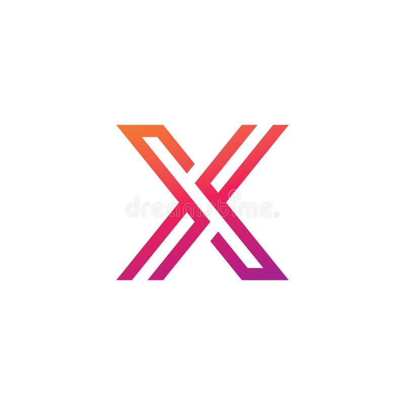 X Logo Design and Template. Creative X Icon Initials Based Letters in ...