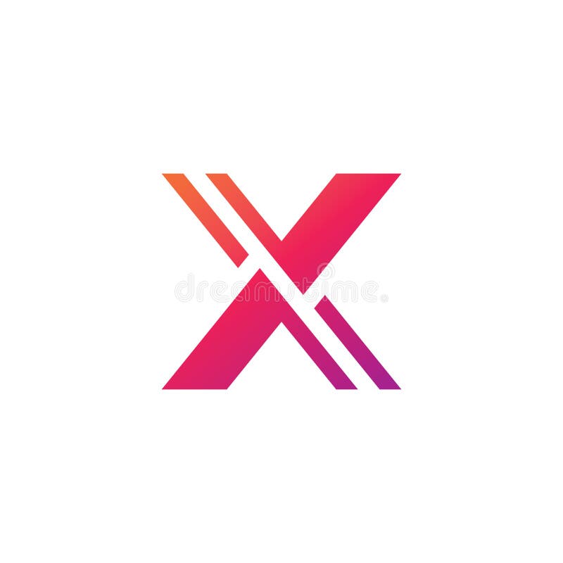 X Logo Design and Template. Creative X Icon Initials Based Letters in ...