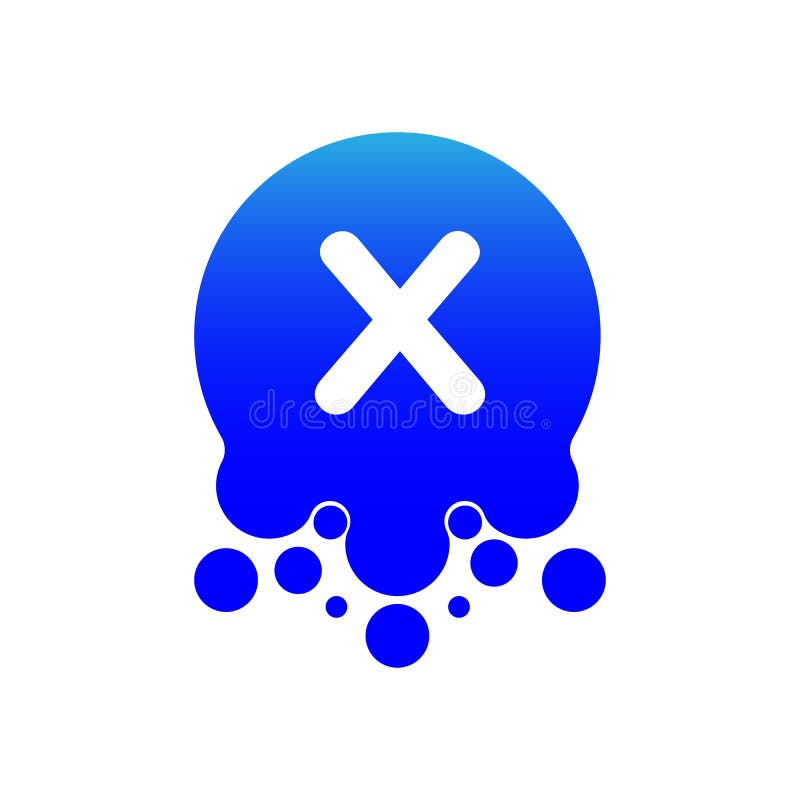 X logo with dots stock vector. Illustration of company - 183017288