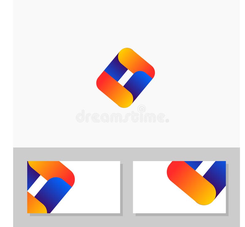 Unique Square Logo Vector stock vector. Illustration of confused ...