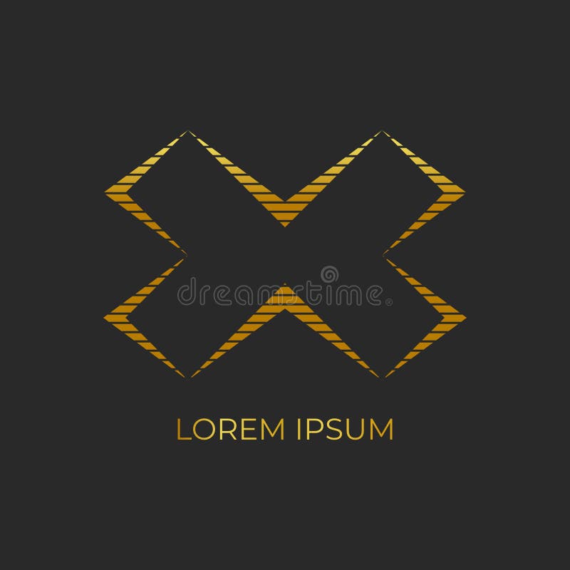 X logo monogram stock vector. Illustration of diagram - 229855317